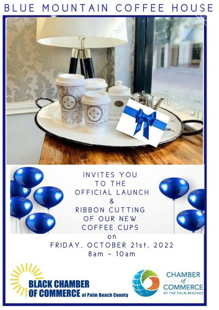 Blue Mountain Coffee House Ribbon Cutting of New Coffee Cups - West ...